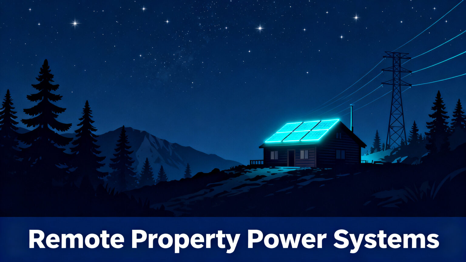 Remote Property Power Systems: Off-Grid Guide for Cabins (2026)