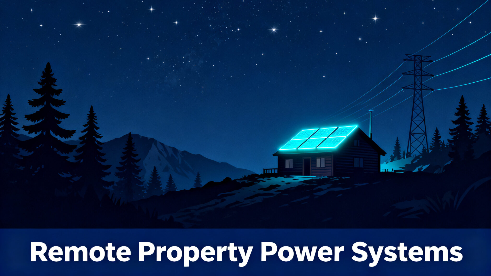 Remote Property Power Systems: Off-Grid Guide for Cabins (2026)